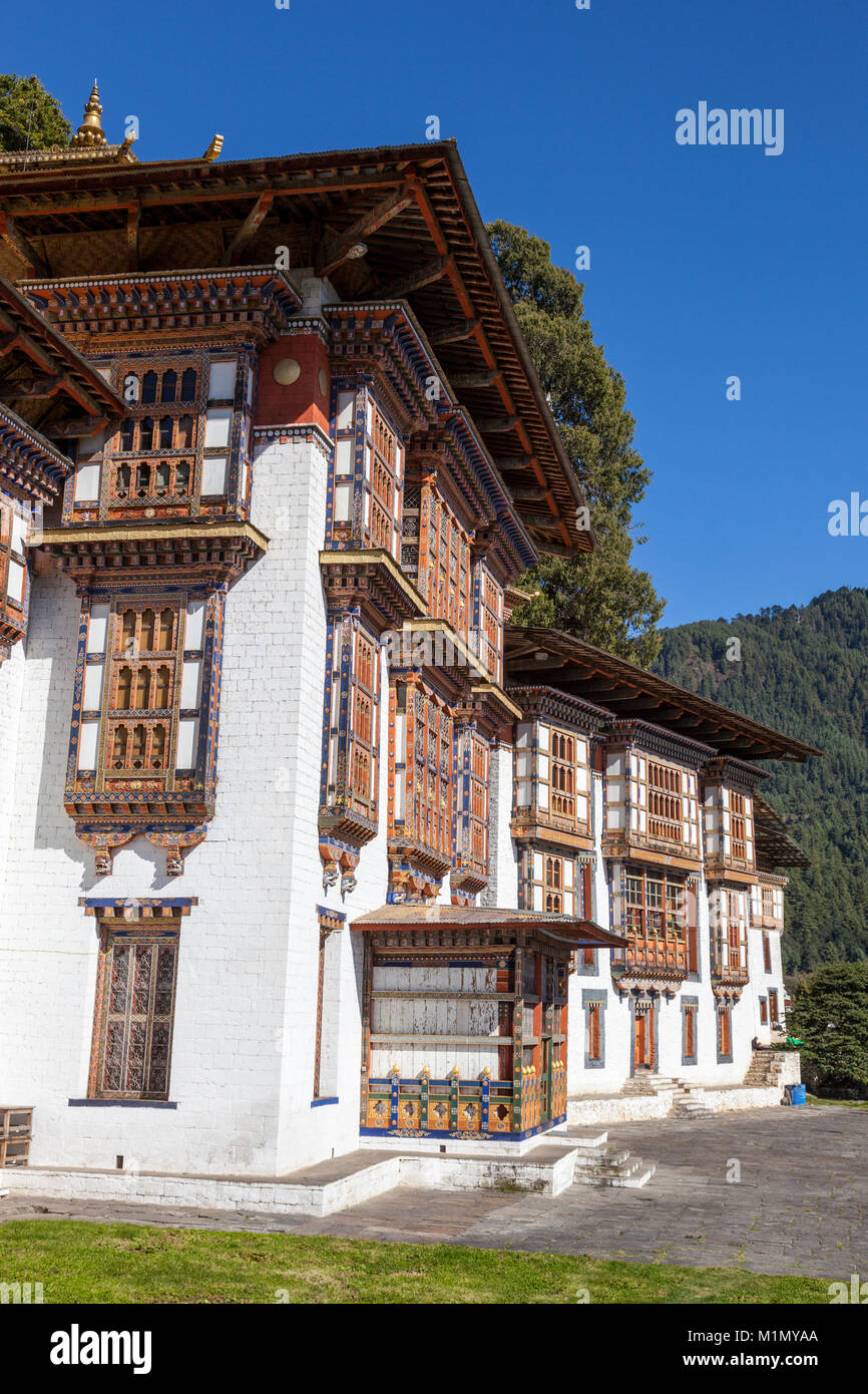 Bumthang, Bhutan. Kurje Lhakhang Buddhist Temple and Monastery Stock ...