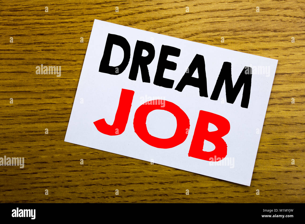 Dream Job. Business concept for Dreaming about Employment Job Position ...