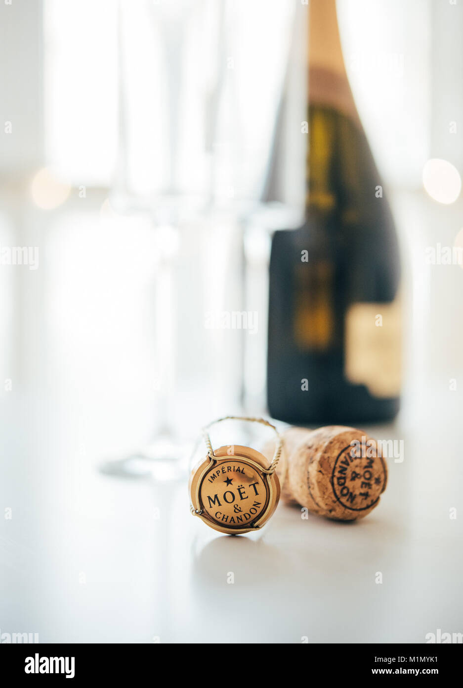 Moet chandon brut imperial champagne hi-res stock photography and ...