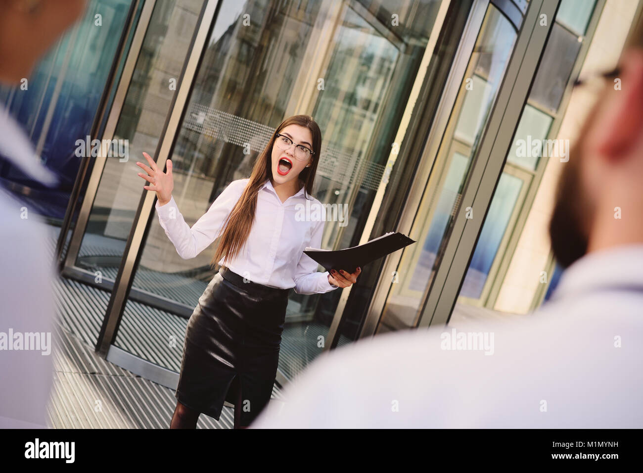 Boss yelling at employee hi-res stock photography and images - Alamy