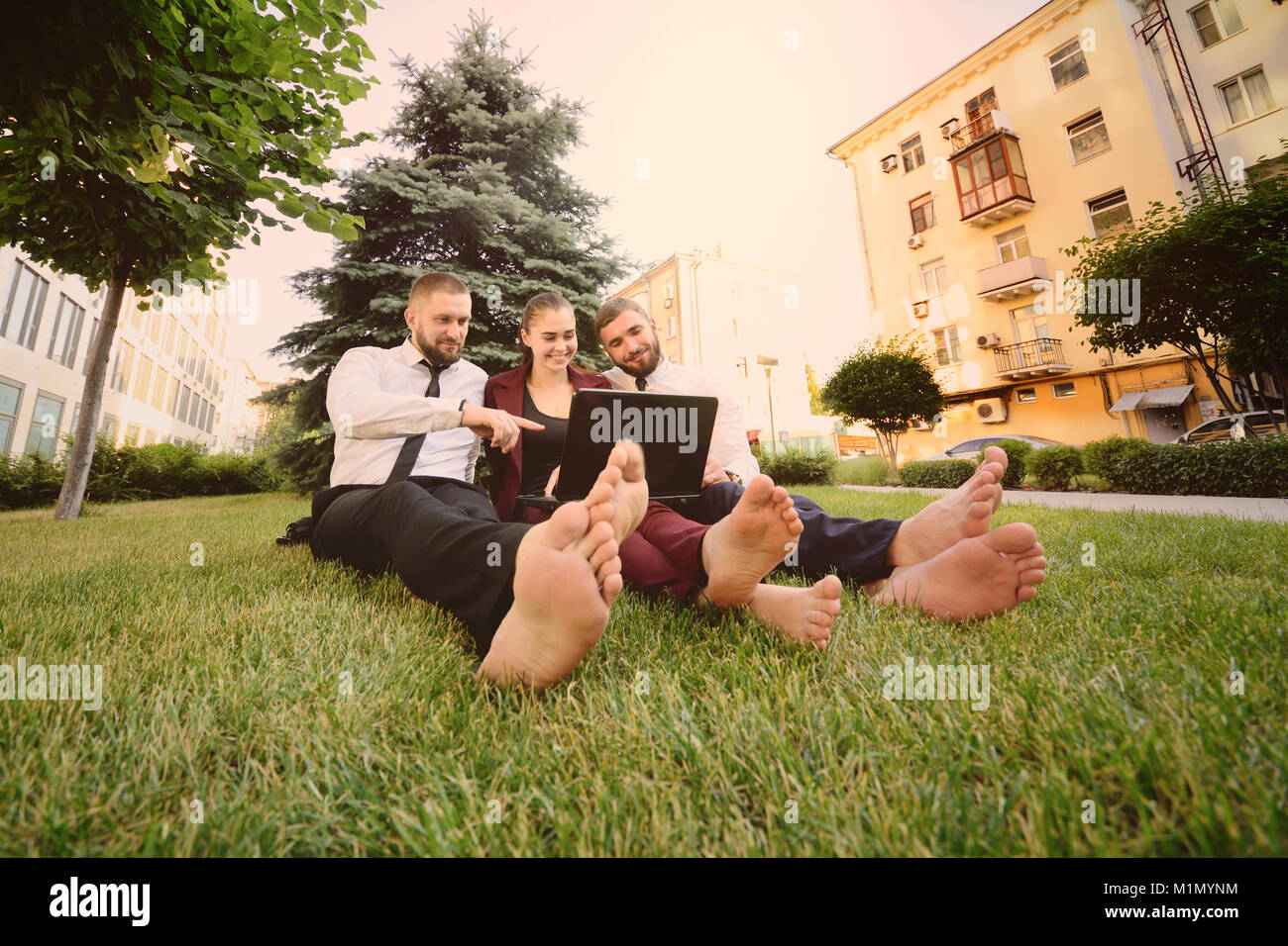 Social barefoot hi-res stock photography and images - Alamy