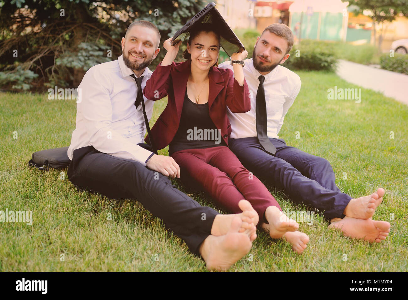 Barefoot worker hi-res stock photography and images - Alamy