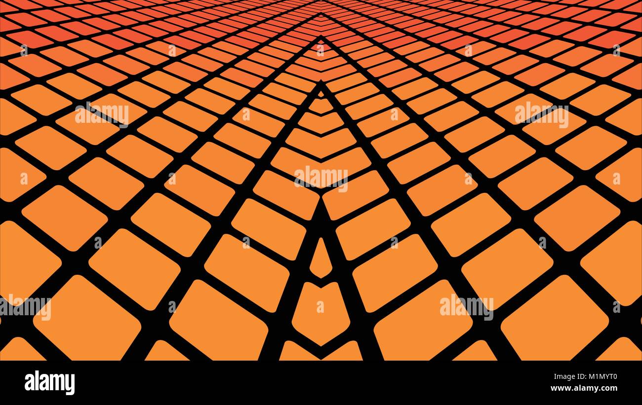 Infinite orange tiles background - Illustration, Orange geometric ...