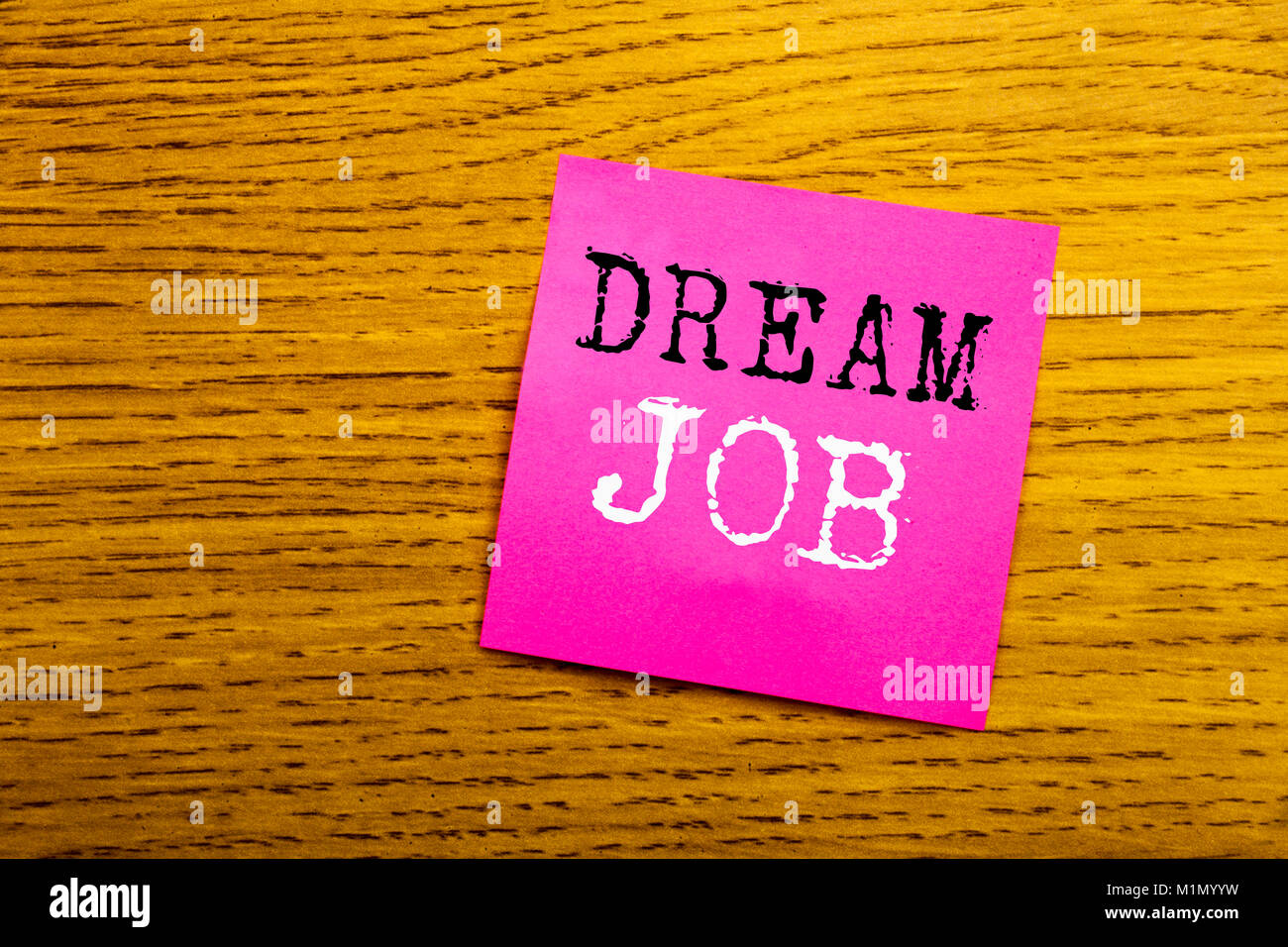 Handwriting Announcement text showing Dream Job. Business concept for ...