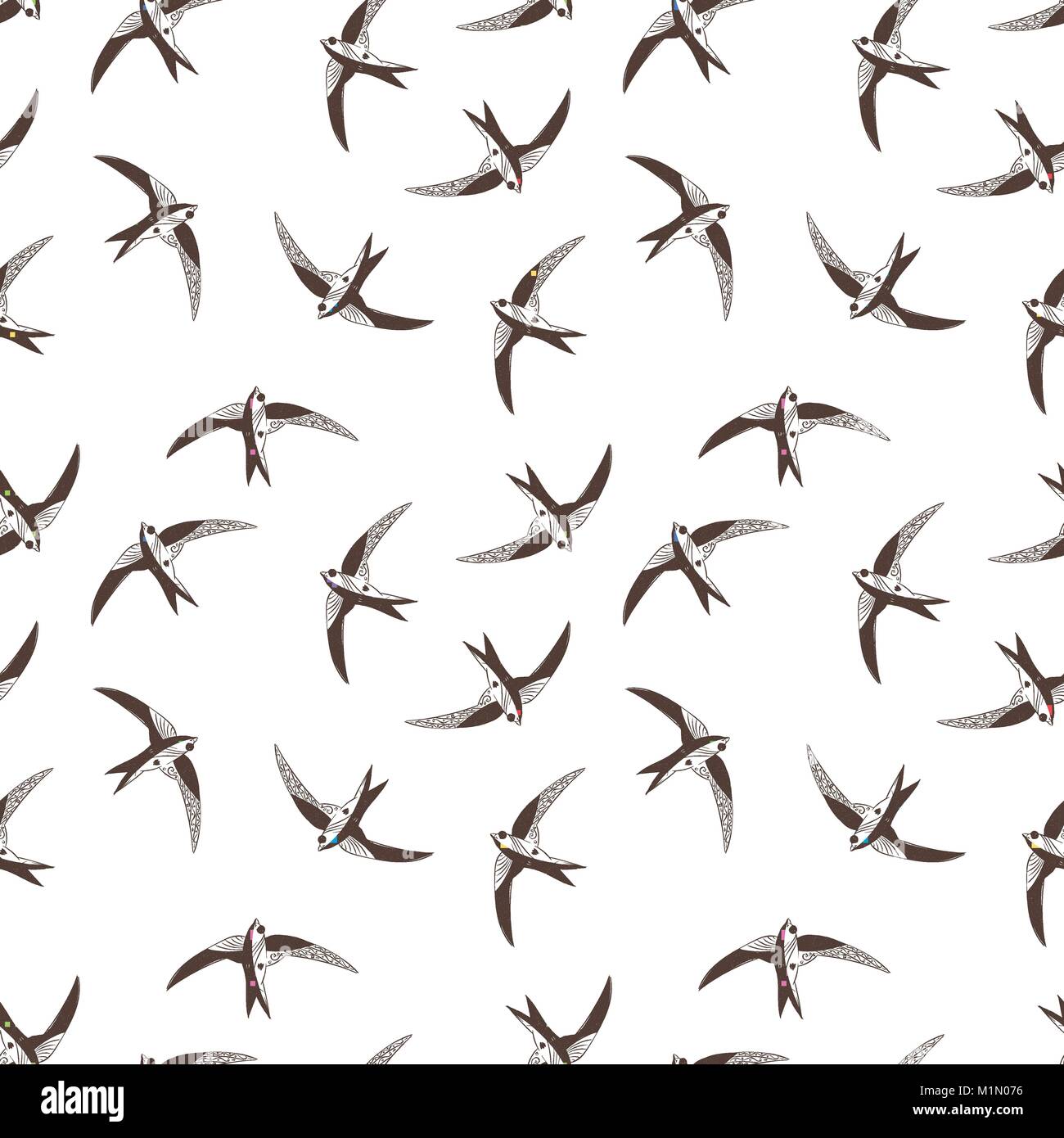 Swifts flying Stock Vector Images - Alamy