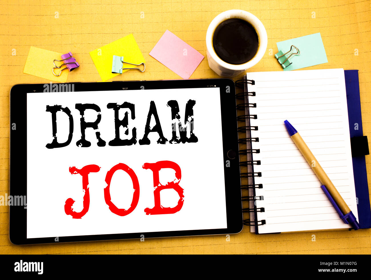 Dream Job. Business concept for Dreaming about Employment Job Position ...
