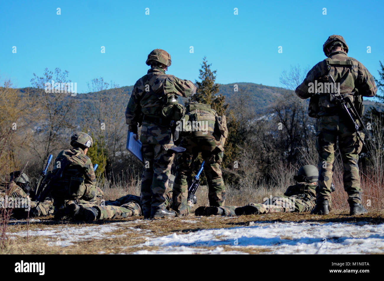 Young French Volunteers at CFIM (Iniatial Military Training Center) in ...