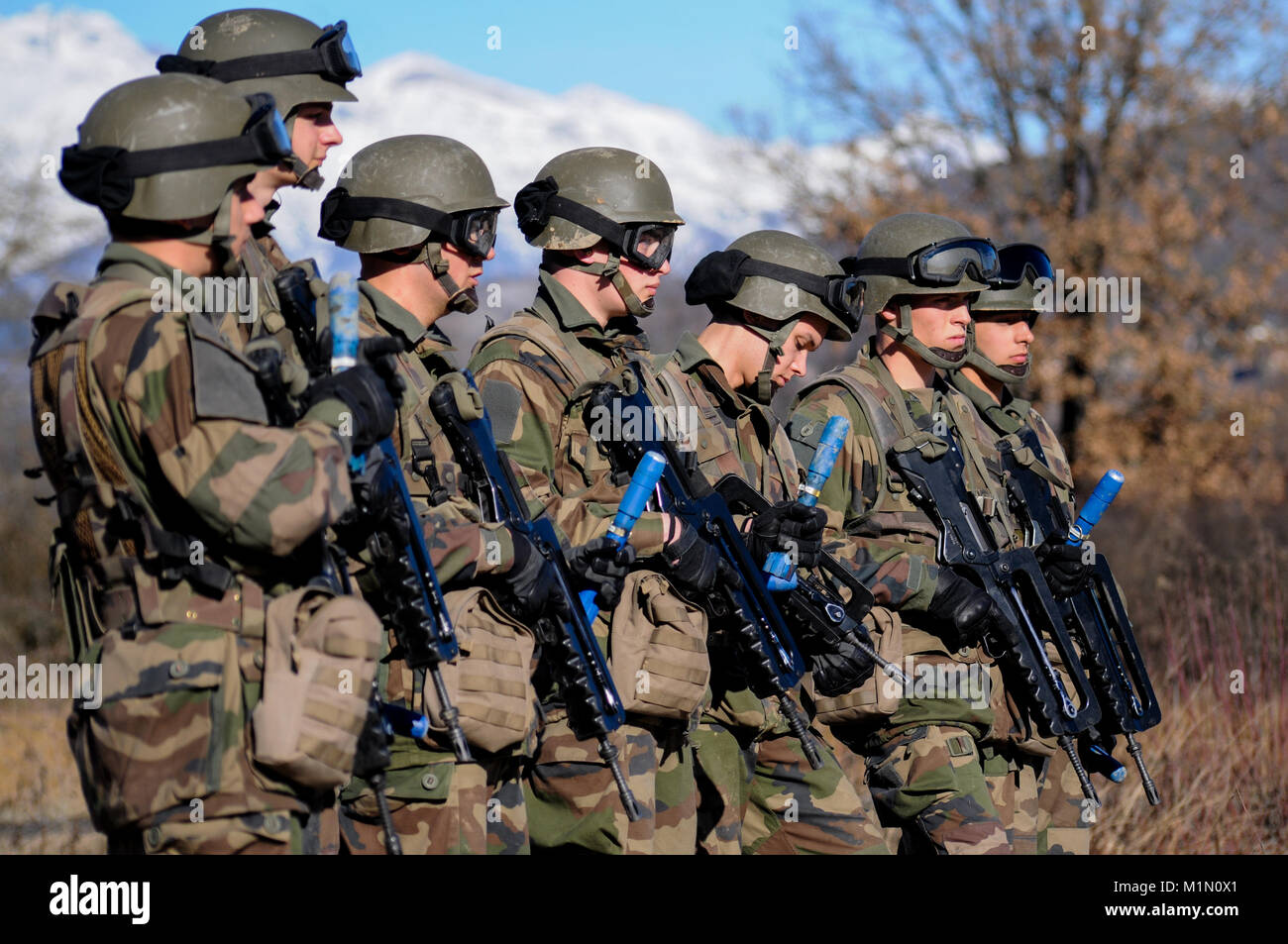 Young French Volunteers at CFIM (Iniatial Military Training Center) in ...
