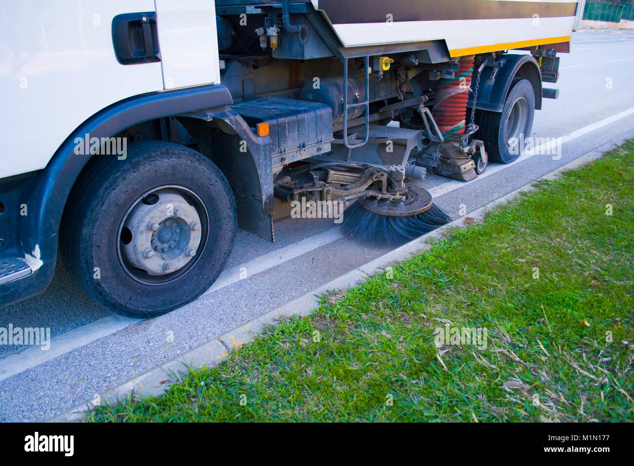Road sweepers broom hi-res stock photography and images - Alamy