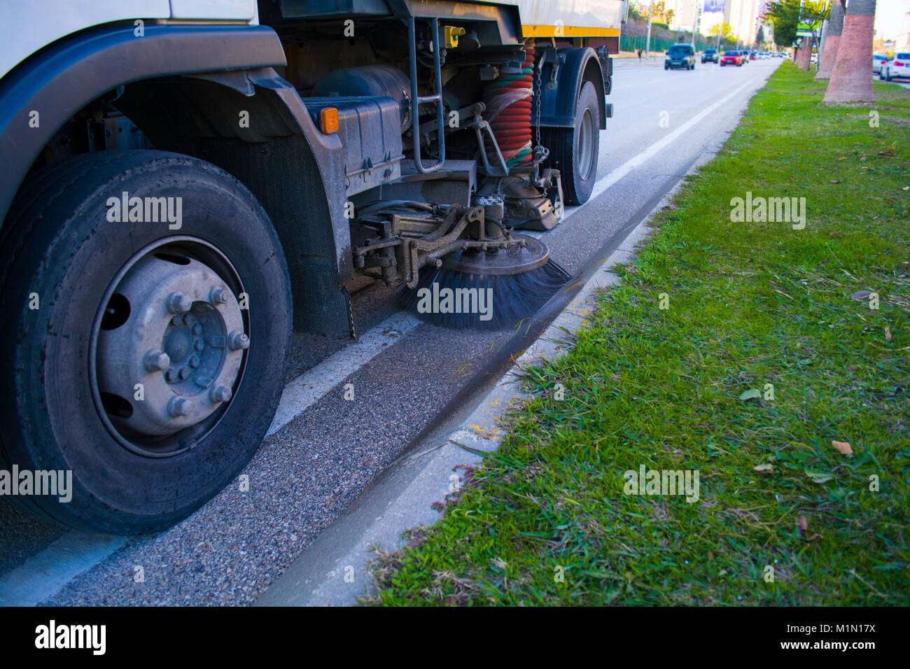 Road sweepers broom hi-res stock photography and images - Alamy