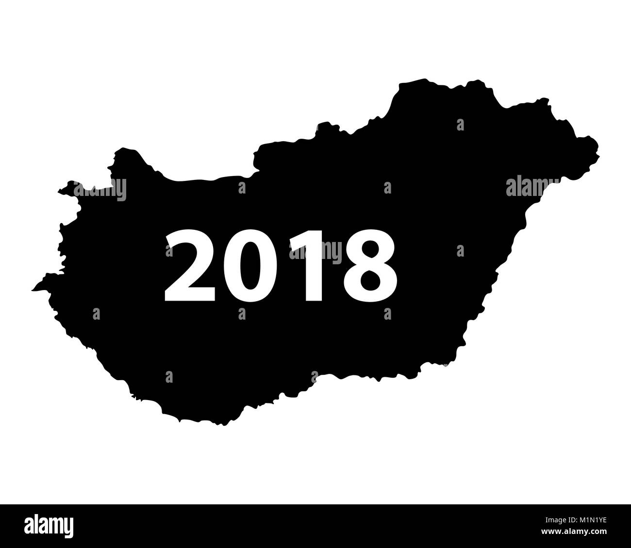 Black hungary map Black and White Stock Photos & Images - Alamy