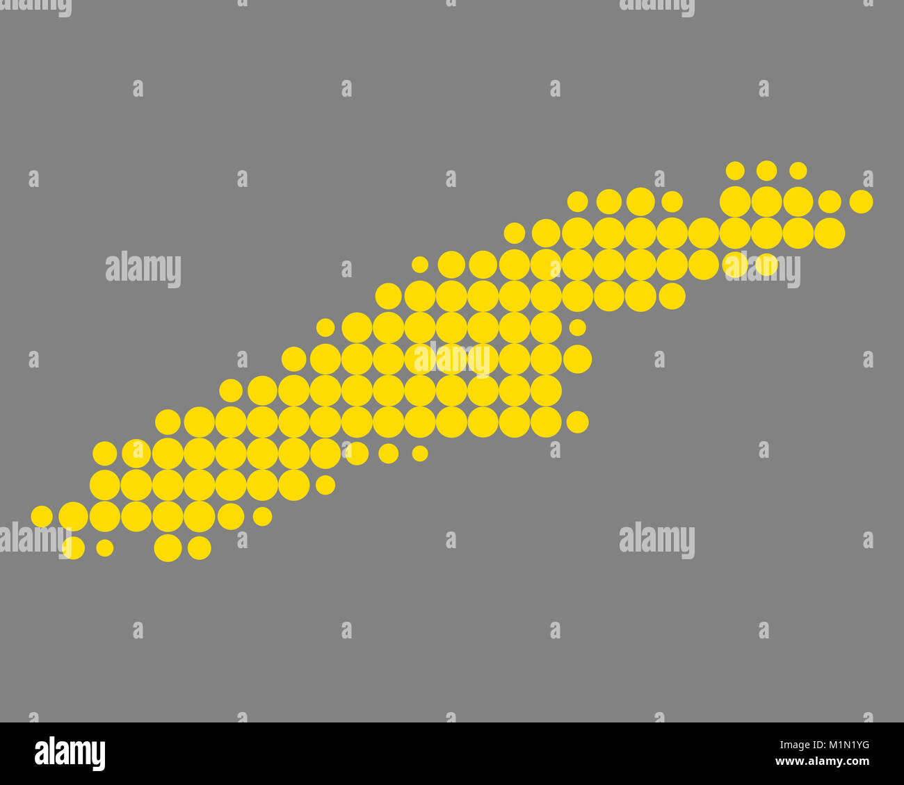 Map of Hydra Stock Photo - Alamy