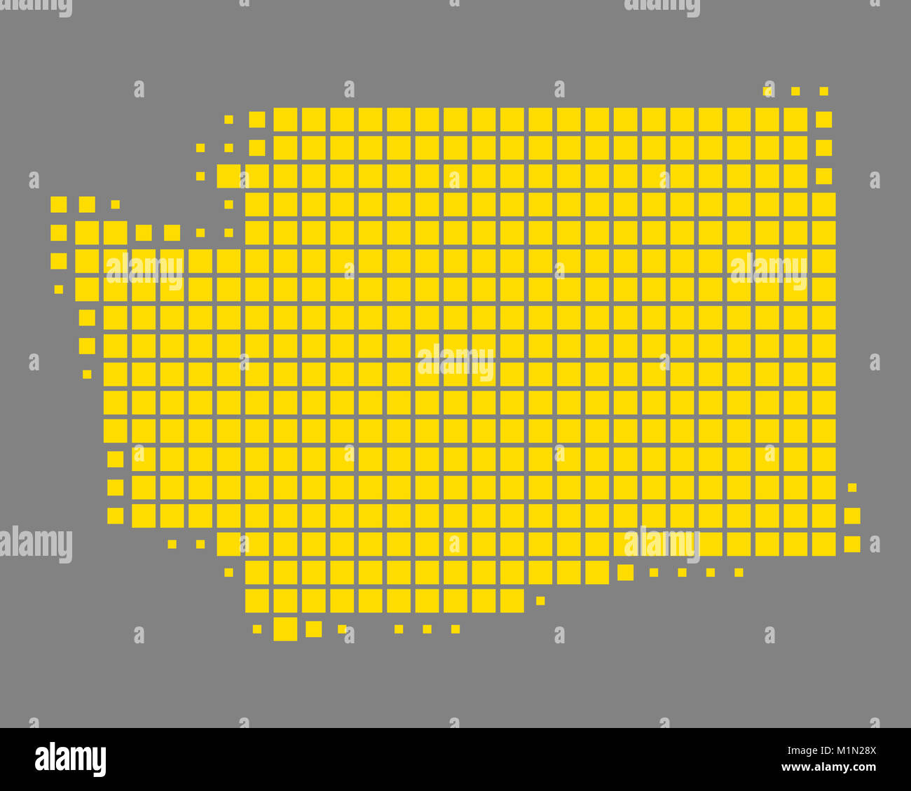 Map of Washington Stock Photo - Alamy