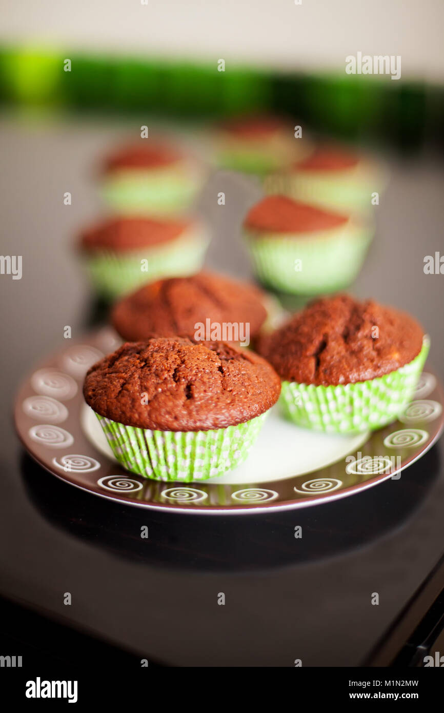 mufin cake macro dessert food background Stock Photo - Alamy