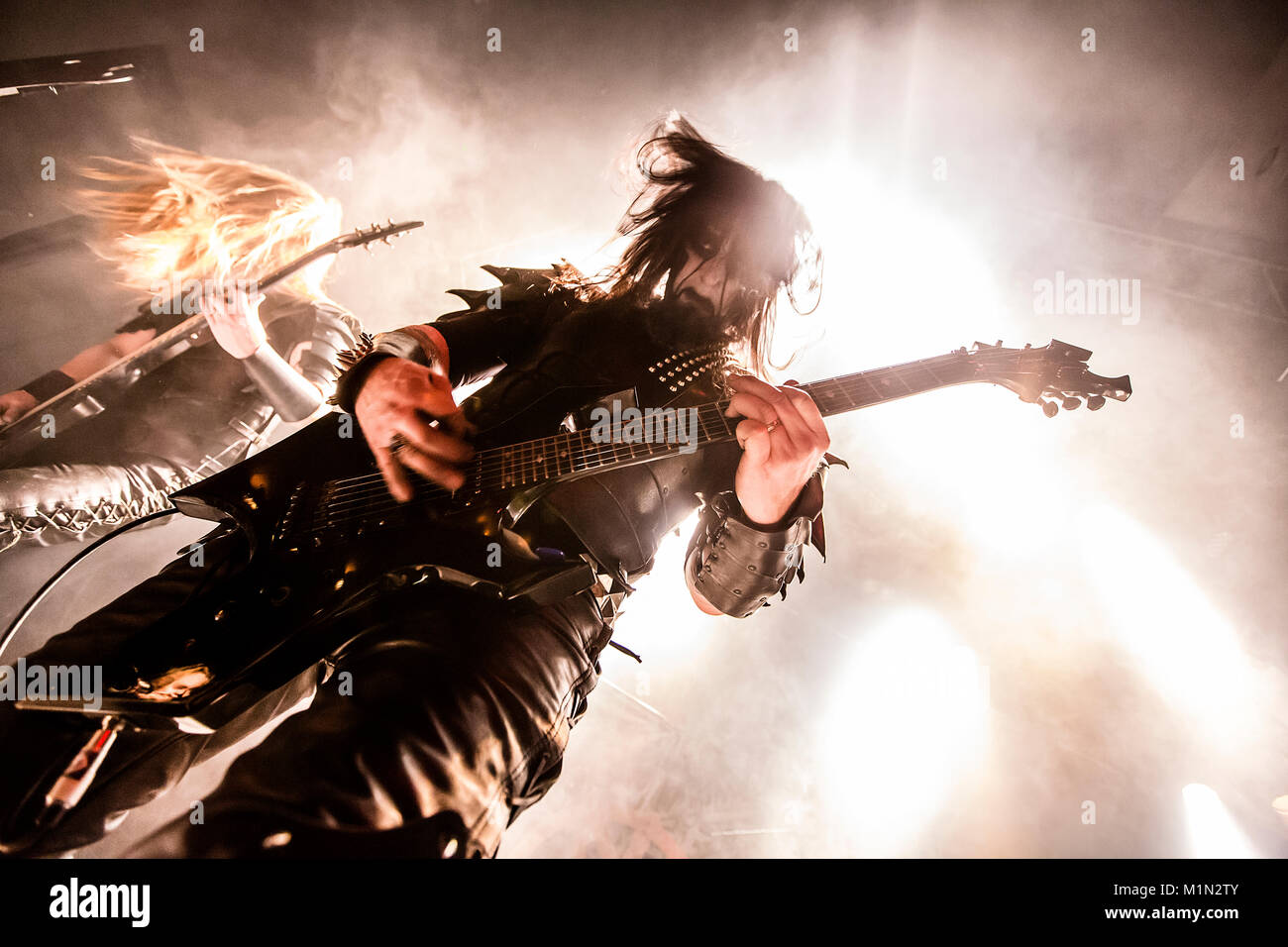 The Swedish black metal band Dark Funeral performs a live concert at ...