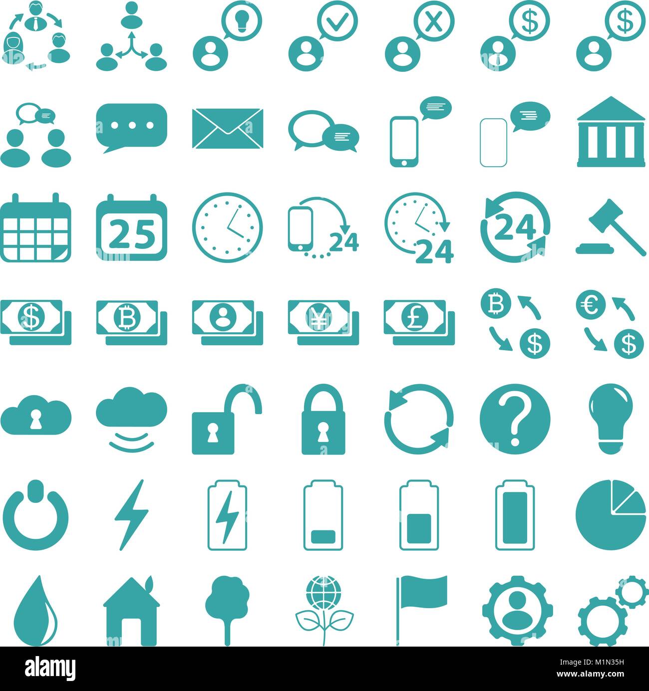 Vector icon set Stock Vector Image & Art - Alamy