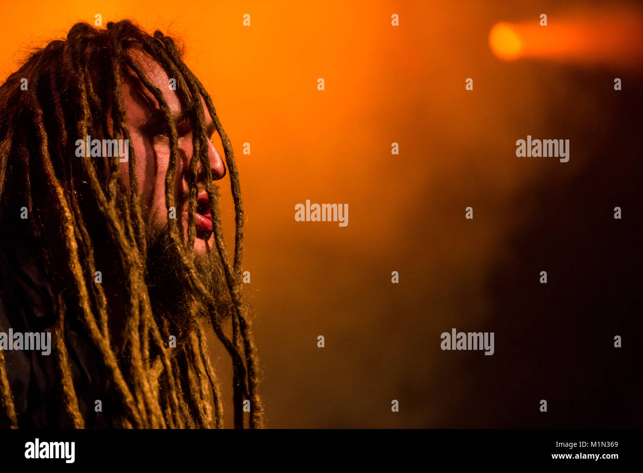 The Polish death metal band Decapitated performs a live concert at the ...