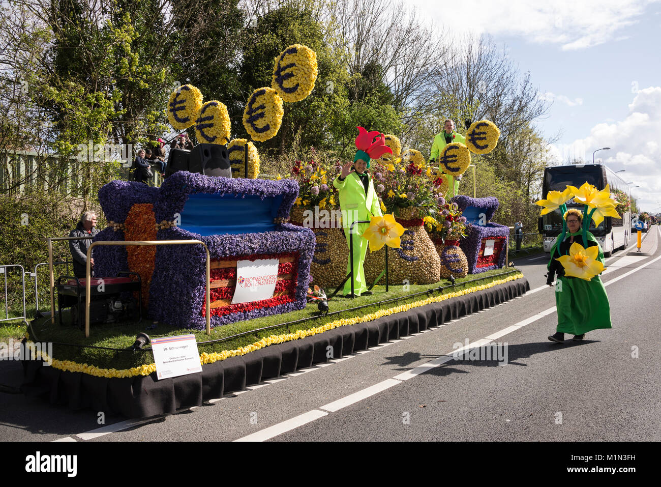 The annual flower parade involving twenty large floats plus 30 smaller ...