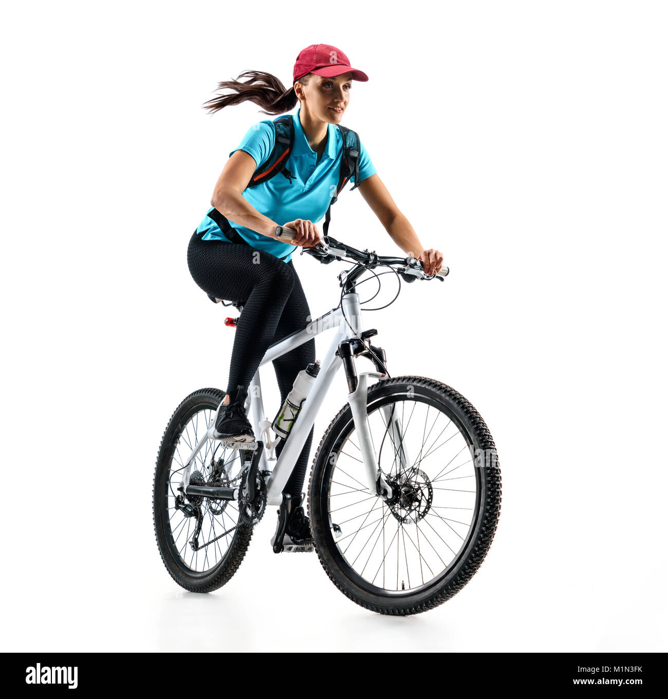 Cyclist sport fitness riding on Cut Out Stock Images & Pictures - Alamy