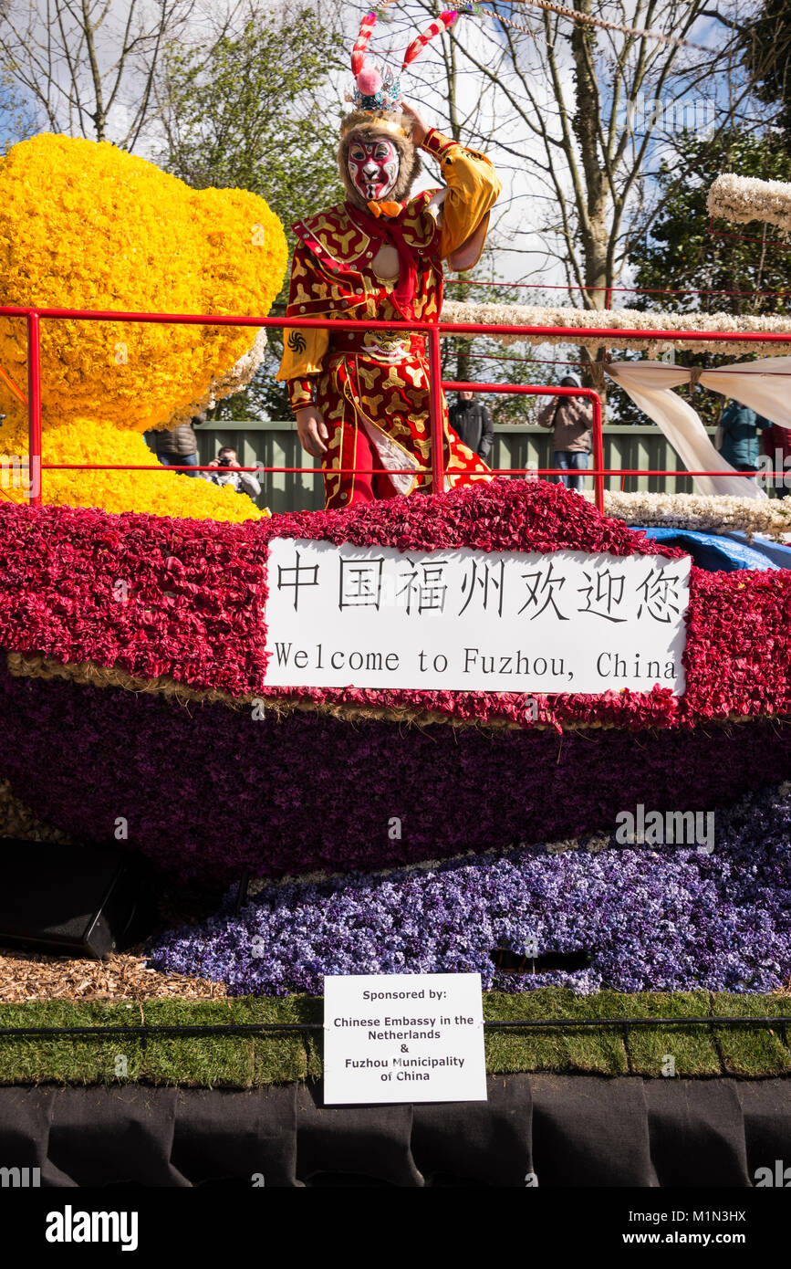 The annual flower parade involving twenty large floats plus 30 smaller ...