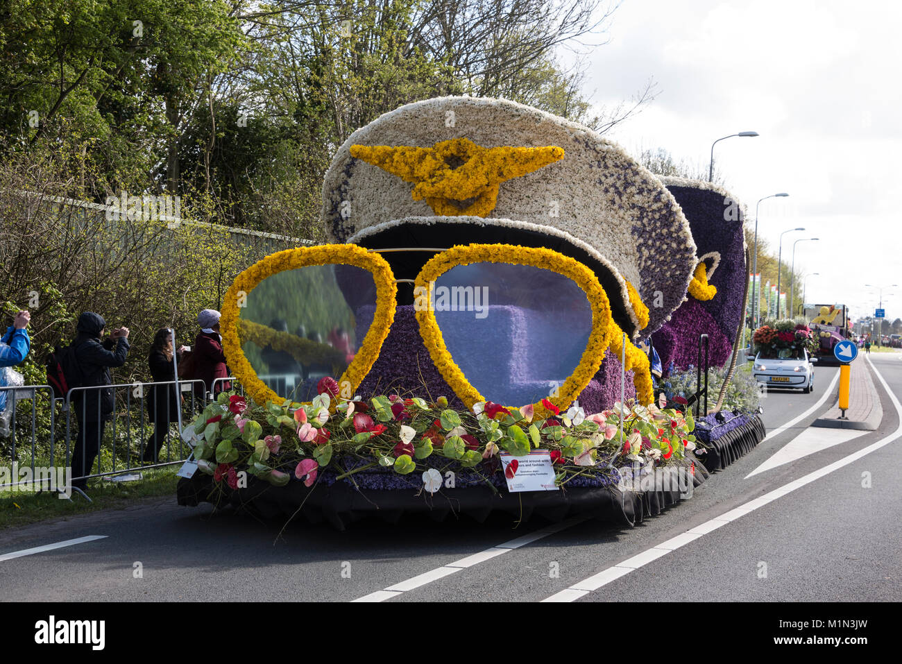 The annual flower parade involving twenty large floats plus 30 smaller ...