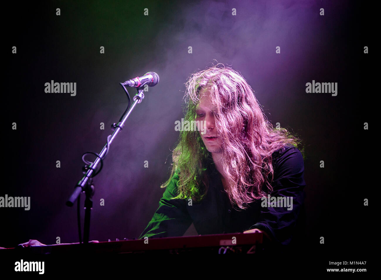 The Norwegian extreme metal band Enslaved performs a live concert at ...