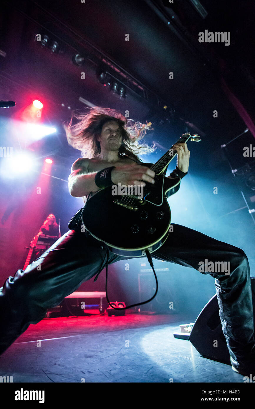 The Norwegian extreme metal band Enslaved performs a live concert at ...