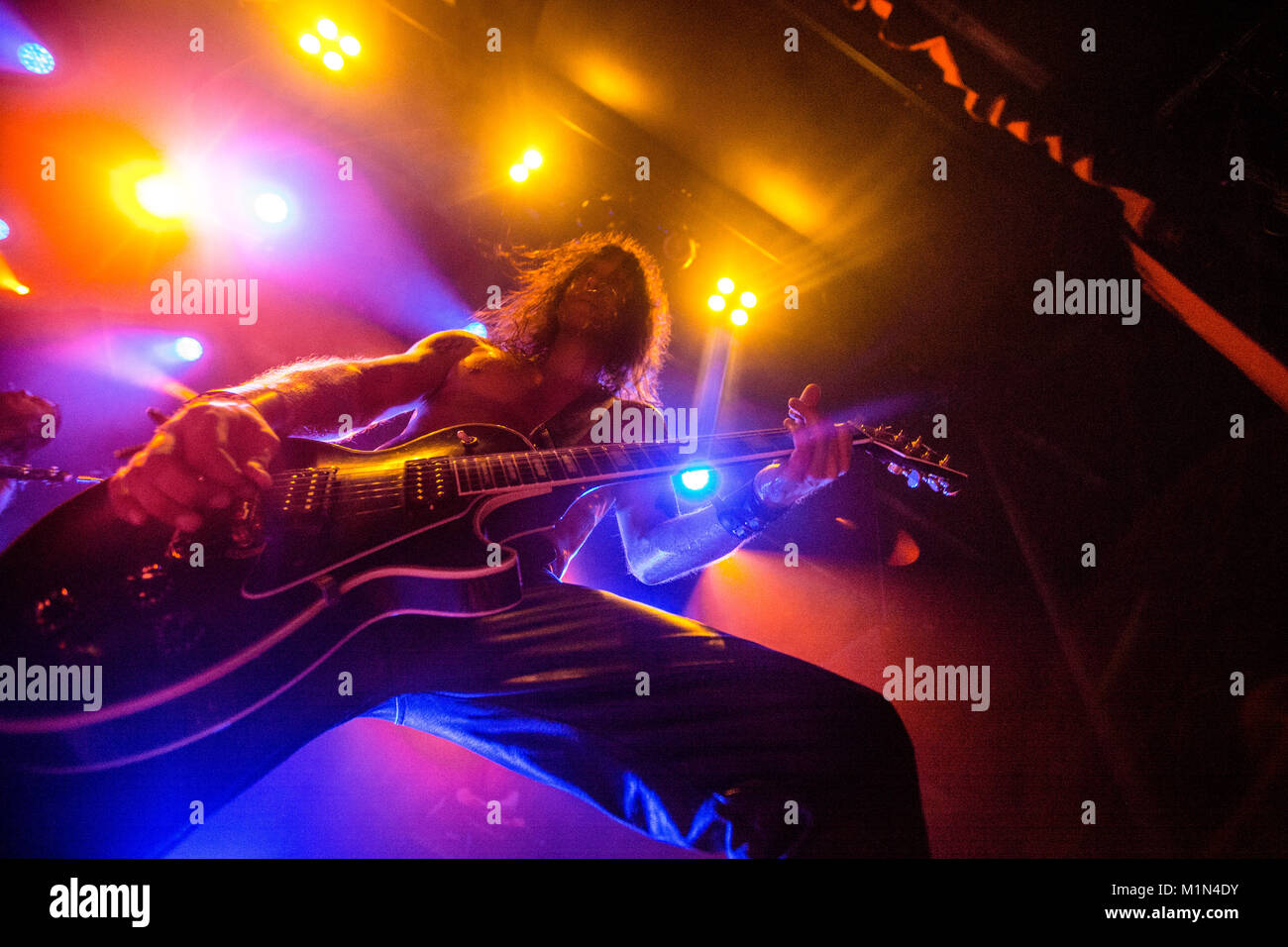 Norway, Bergen - August 26, 2017. The Norwegian extreme metal band ...