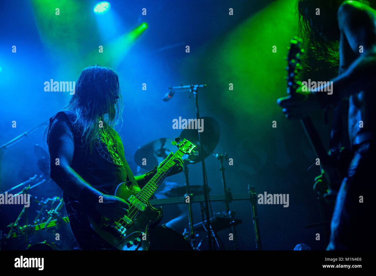 Norway, Bergen - August 26, 2017. The Norwegian extreme metal band ...