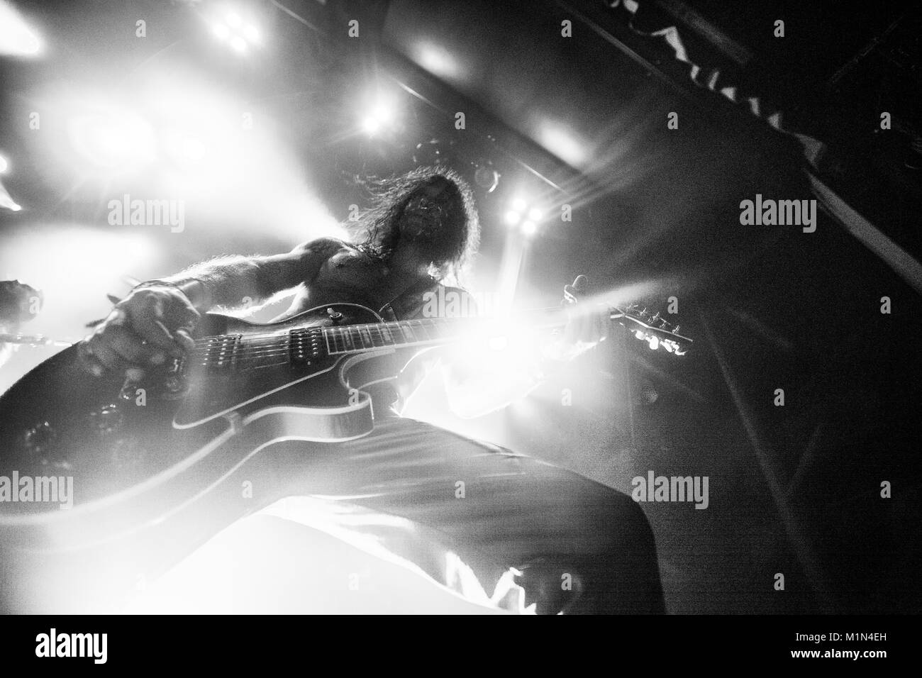 Norway, Bergen - August 26, 2017. The Norwegian extreme metal band ...