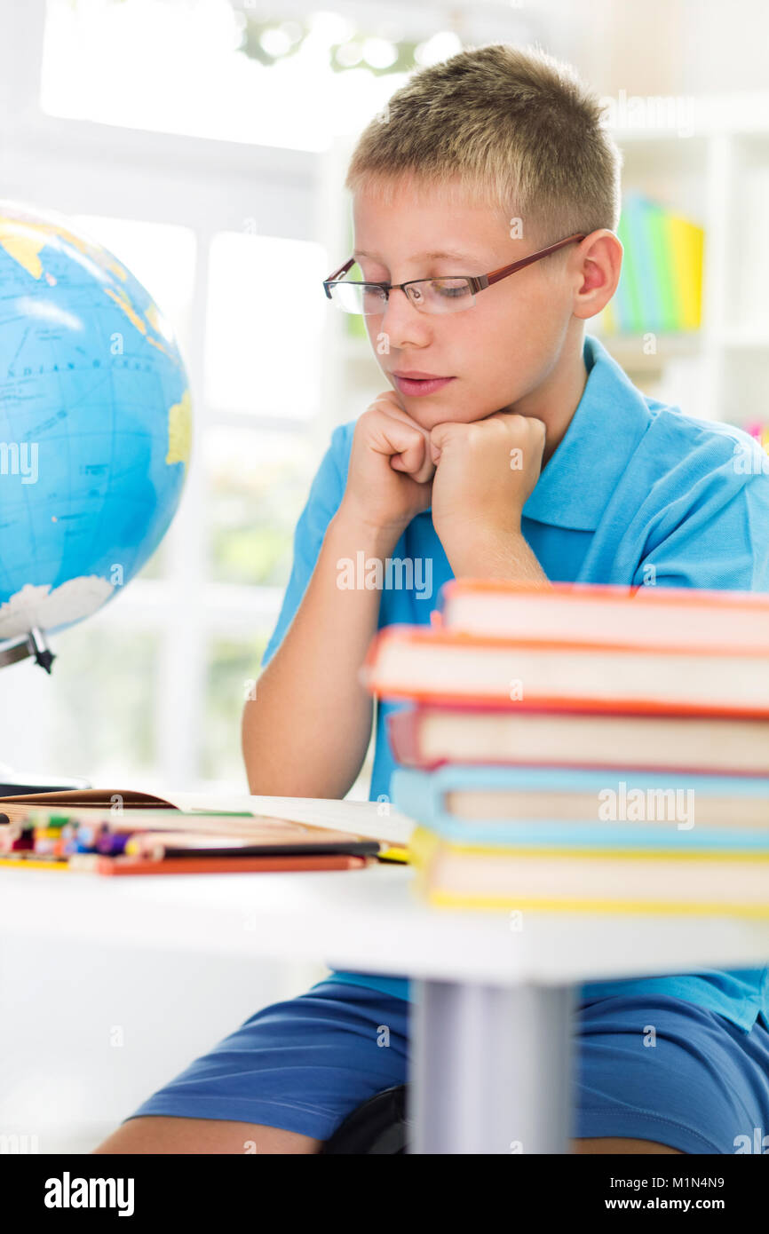 Boy studying hi-res stock photography and images - Alamy