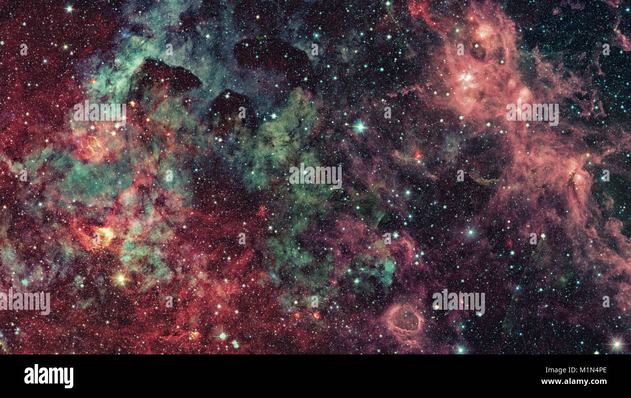 Nebula and stars in outer space. Elements of this image furnished by ...