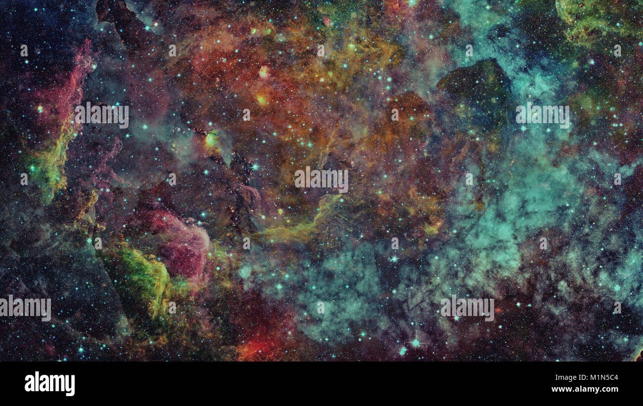 Beautiful nebula and Galaxy. Elements of this Image Furnished by NASA ...
