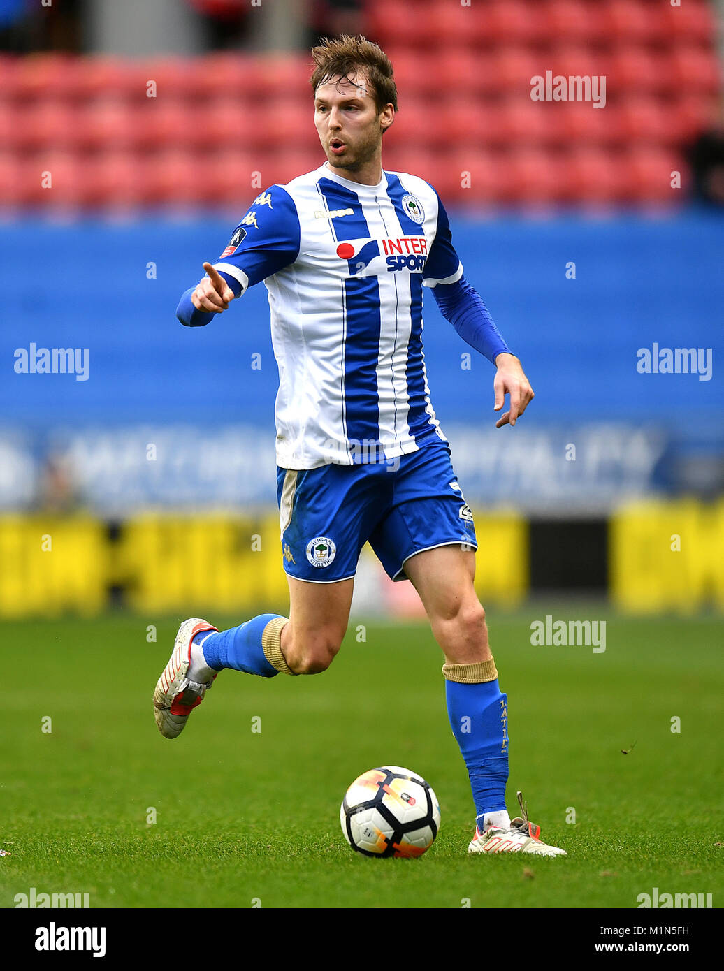 Nick Powell, Wigan Athletic Stock Photo - Alamy