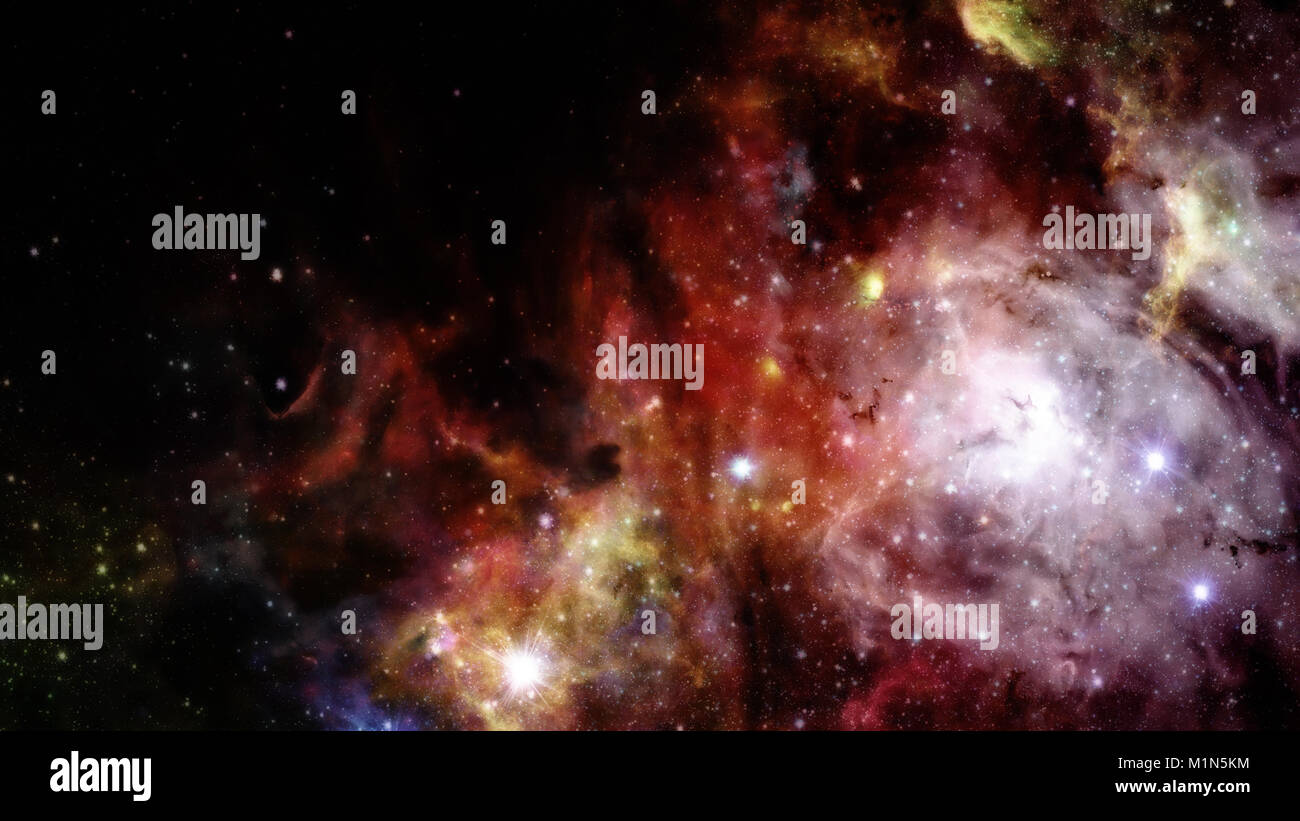 Universe filled with stars, nebula and galaxy. Elements of this image ...