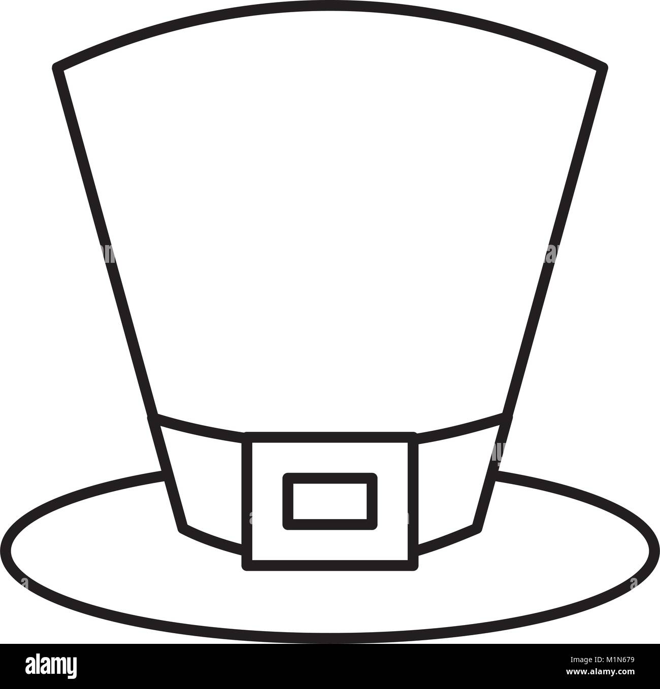 top hat accessory fashion irish outline Stock Vector Image & Art - Alamy