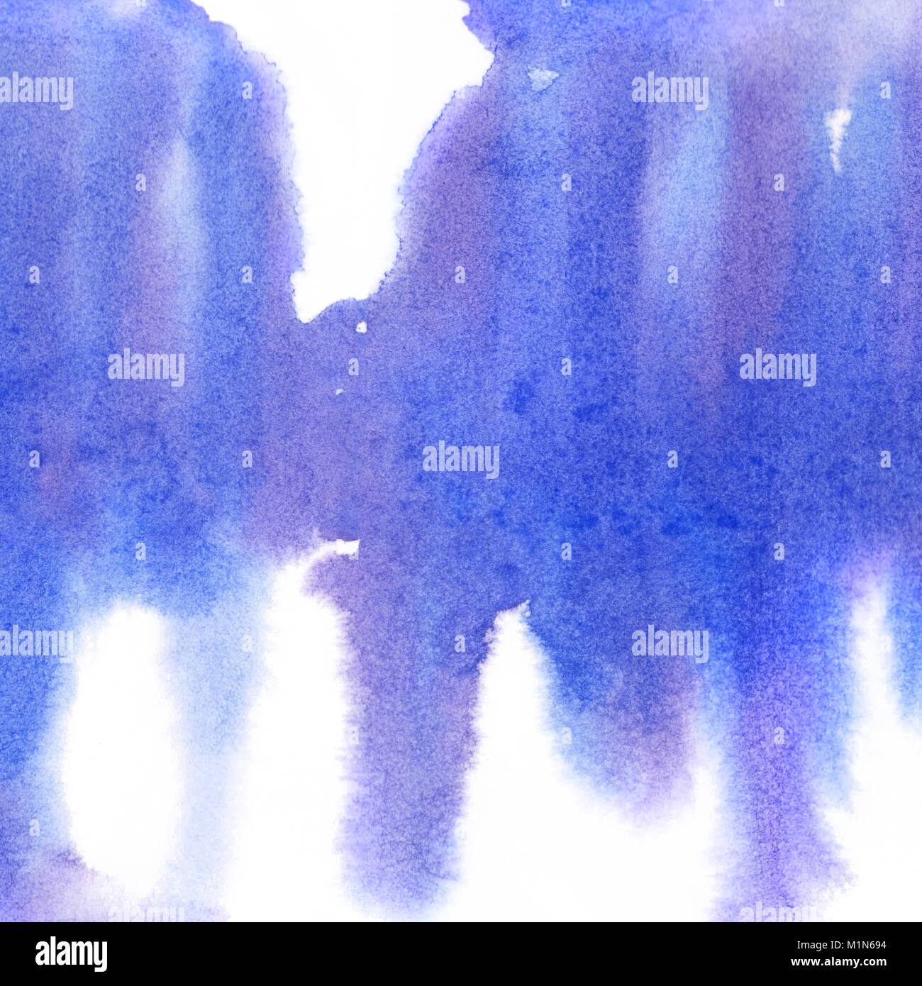 Abstract blue streaks and stains. Isolated on white background ...