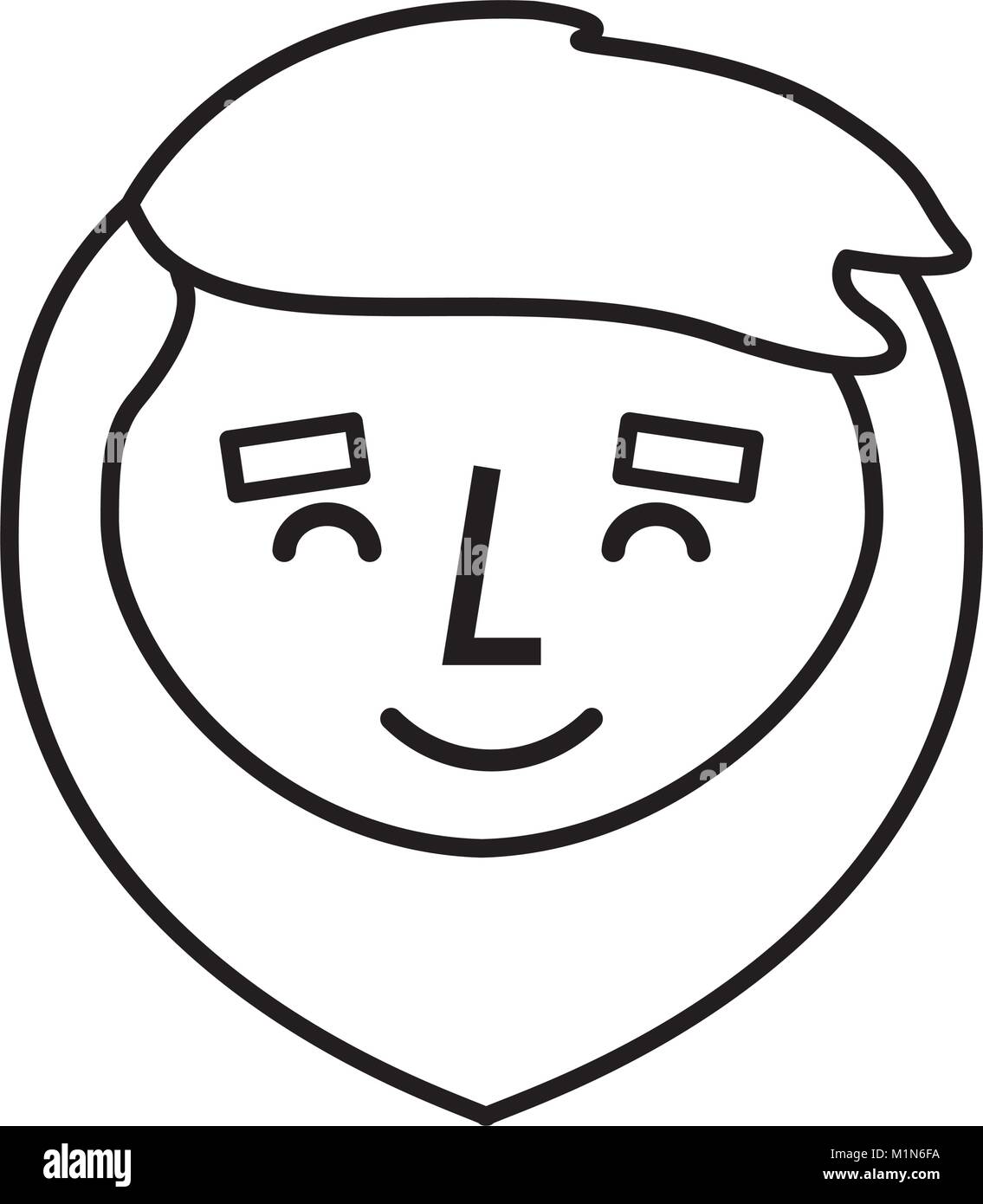 Cartoon Man Outline High Resolution Stock Photography and Images - Alamy