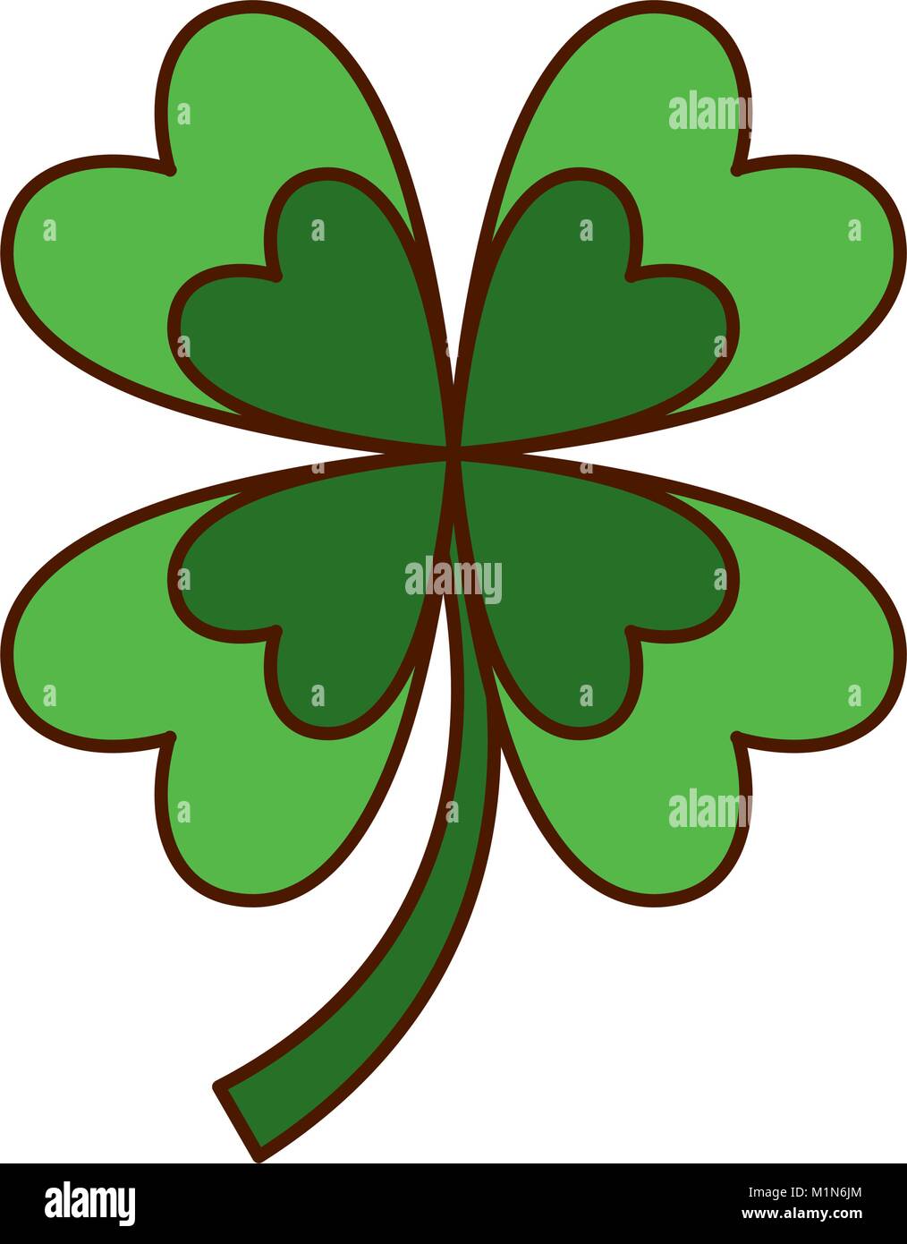 four leaves clover good fortune Stock Vector Image & Art - Alamy