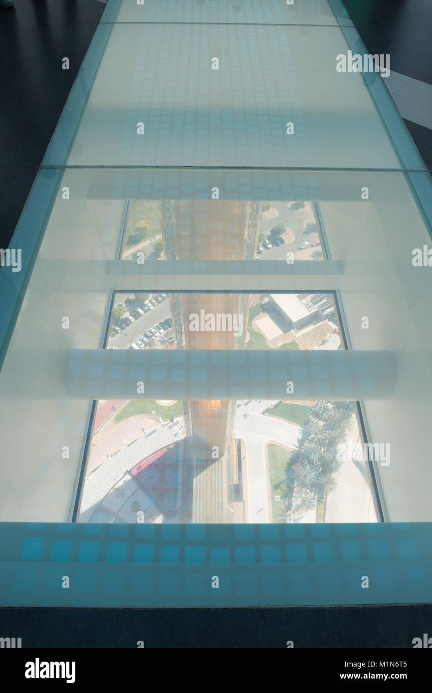 Dubai Frame glass floor Stock Photo - Alamy