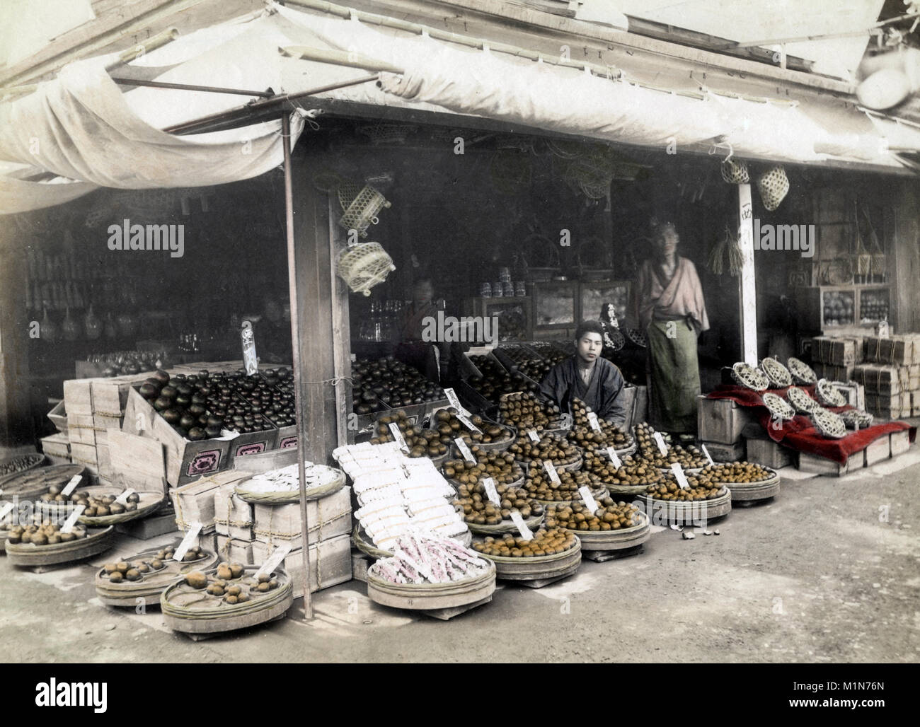 Vegetable shop historical hi-res stock photography and images - Alamy