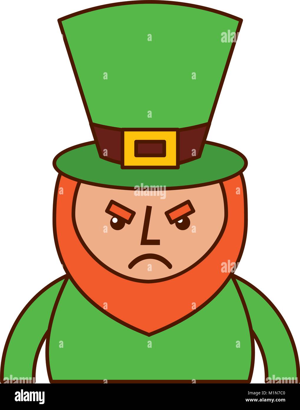 Angry leprechaun Stock Vector Images - Alamy