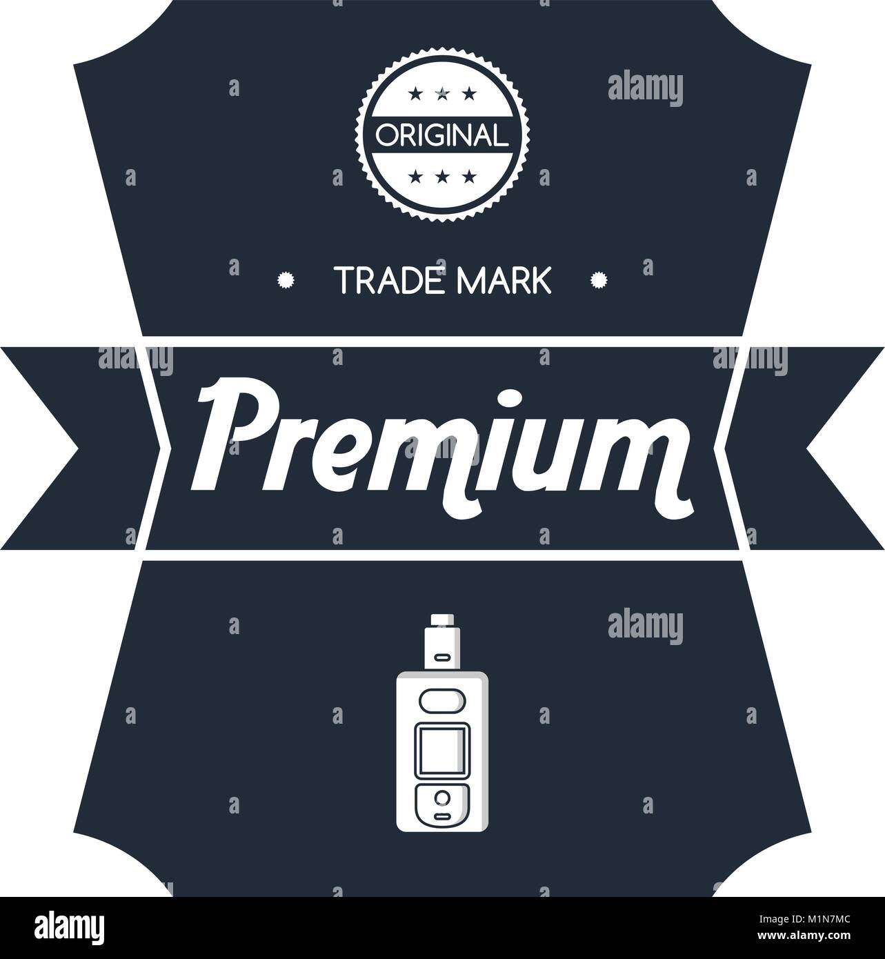 electric cigarette badge label template vector art Stock Vector Image ...