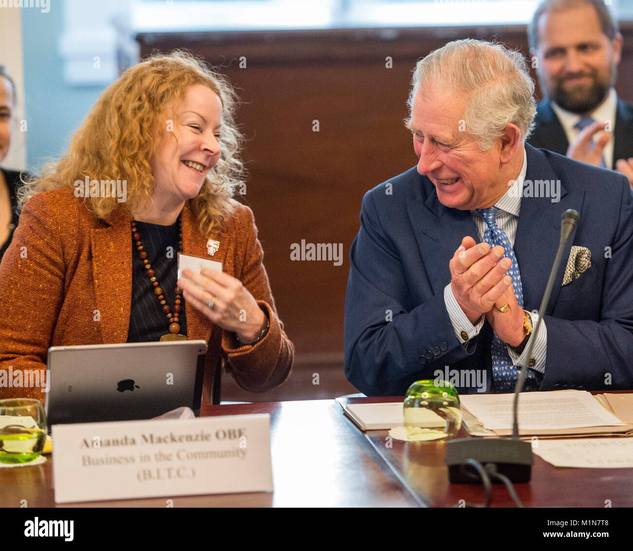 The Prince of Wales speaks to Amanda Mackenzie from Business in the ...