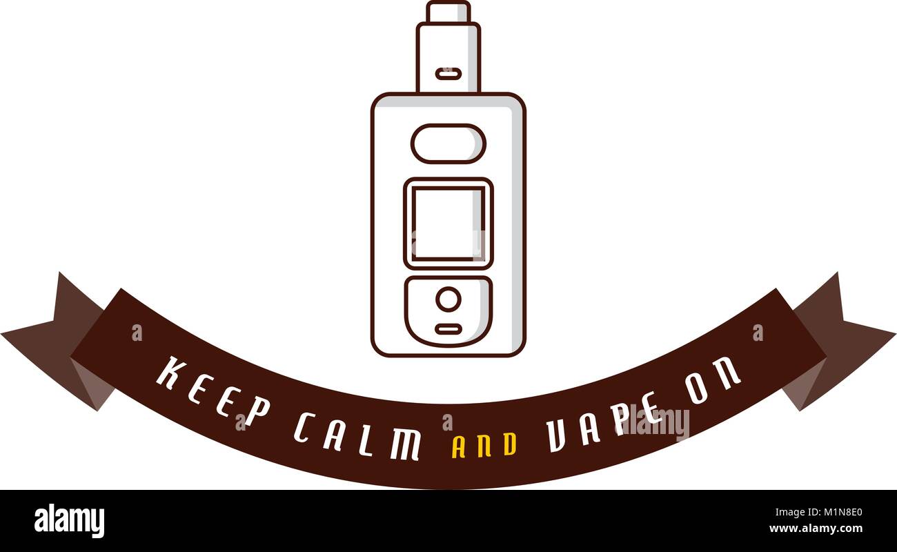 electric cigarette badge label template vector art Stock Vector Image ...
