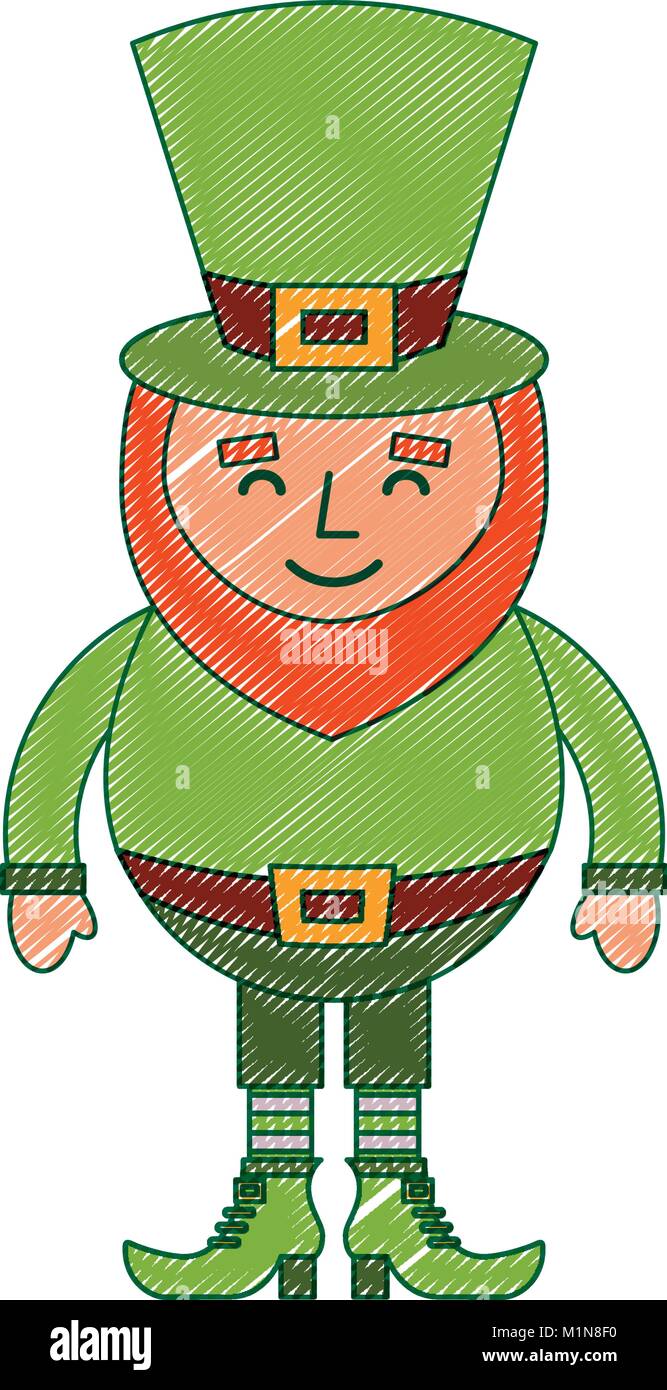 leprechaun sad cartoon st patricks day character Stock Vector Image ...