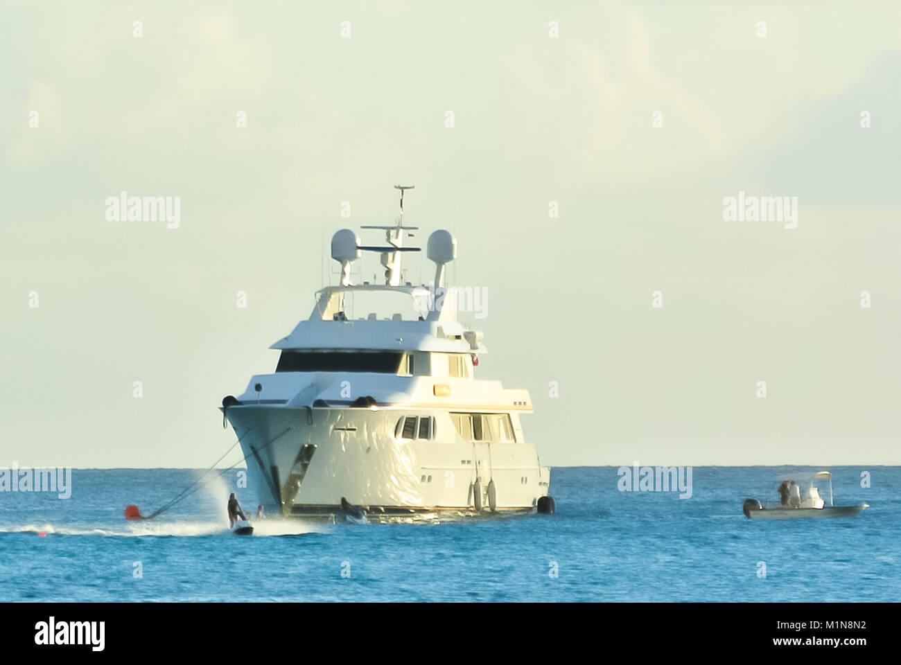 Simon Cowell's luxury yacht is moored in Barbados on New Year's Eve ...