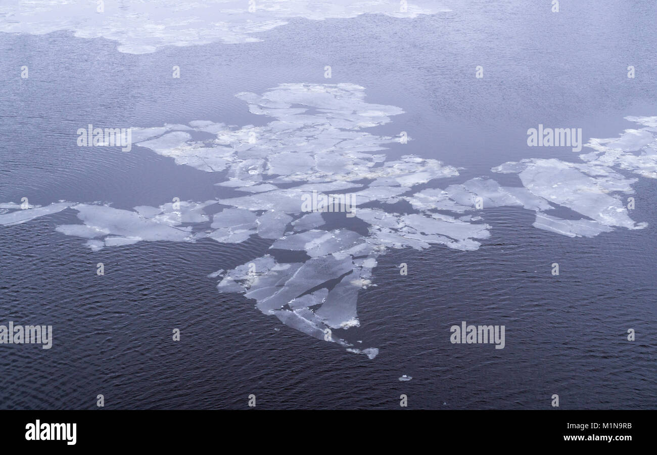 melting ice in the river. background, texture Stock Photo - Alamy