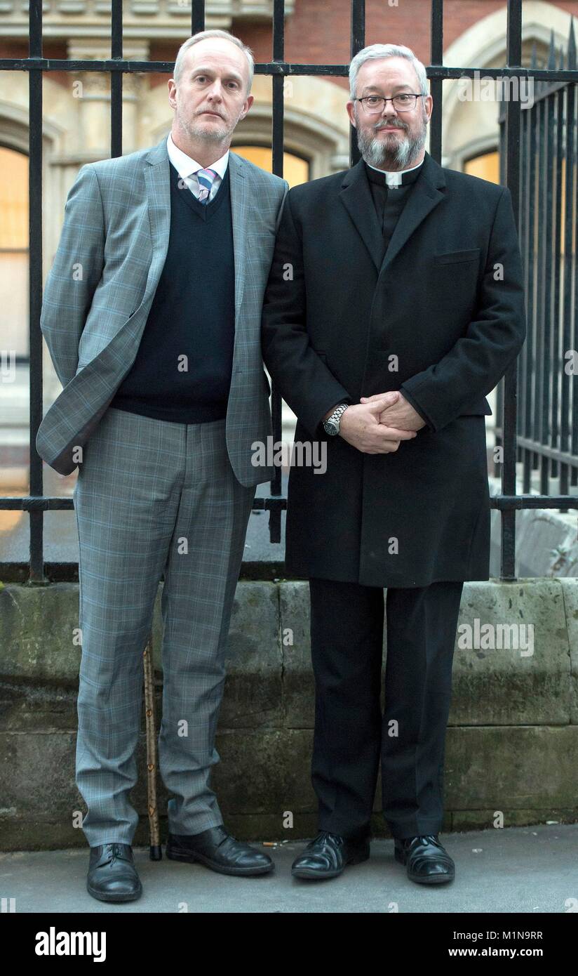 Canon Jeremy Pemberton (right) and husband Laurence Cunnington at the ...