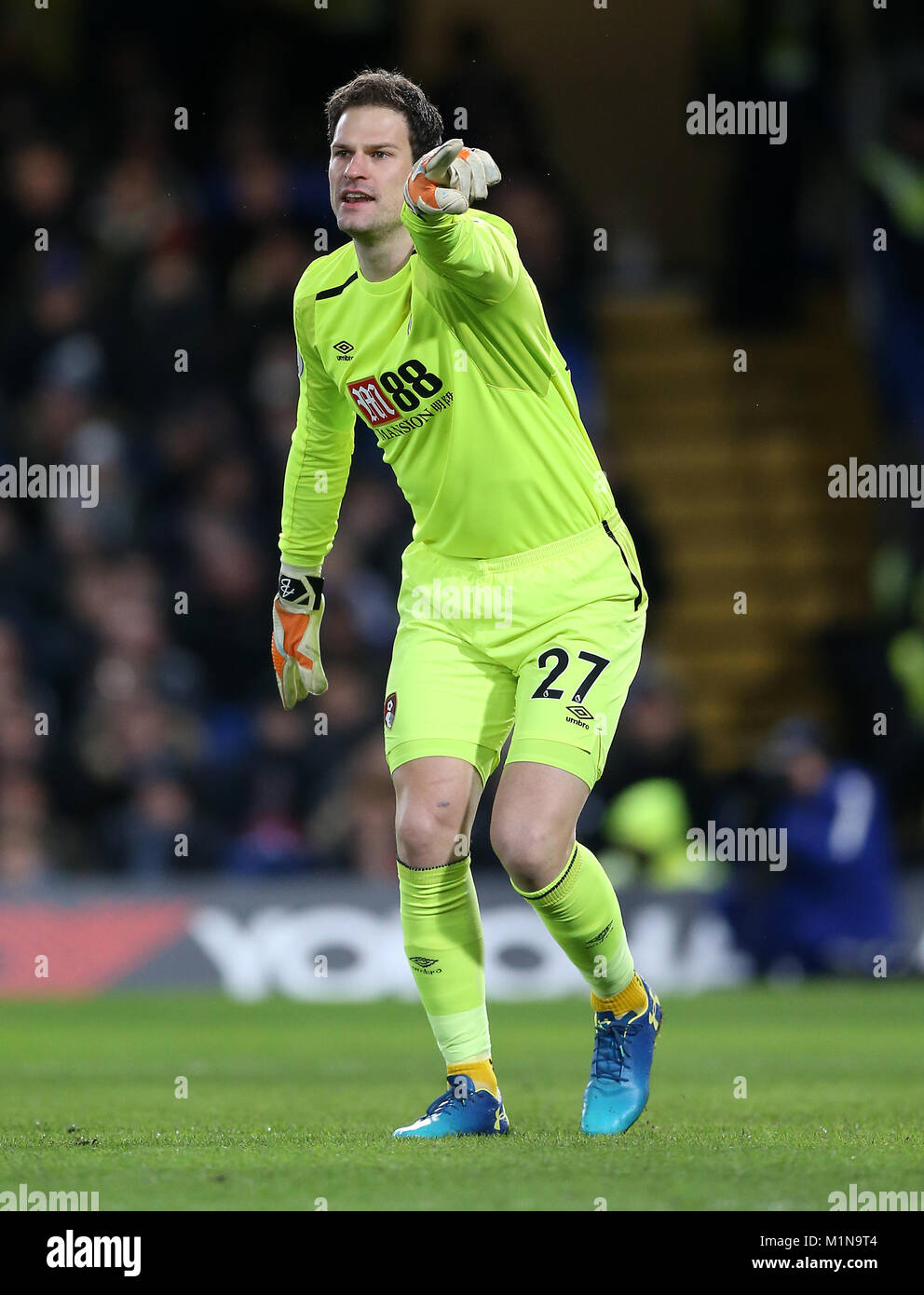 AFC Bournemouth goalkeeper Asmir Begovic during the Premier League ...
